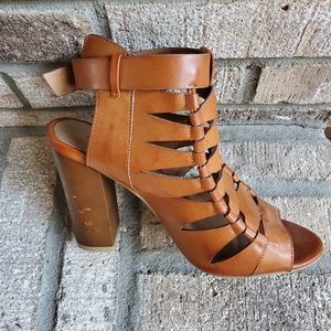 BAMBOO | Shoes | Bamboo Brand Peeptoe Heels With Cutouts Sz 8 | Poshmark